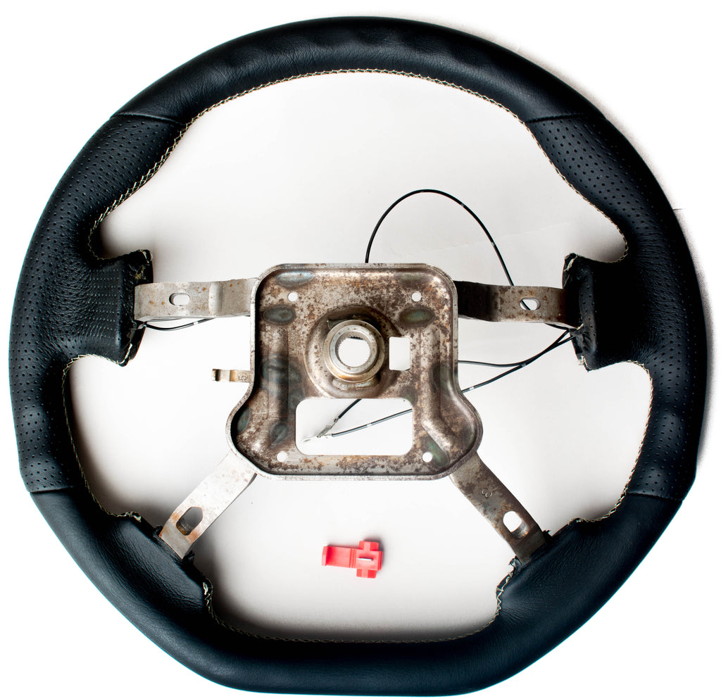 Enhanced Steering Wheel for Mazda Miata NA Leatherette with Silver ...